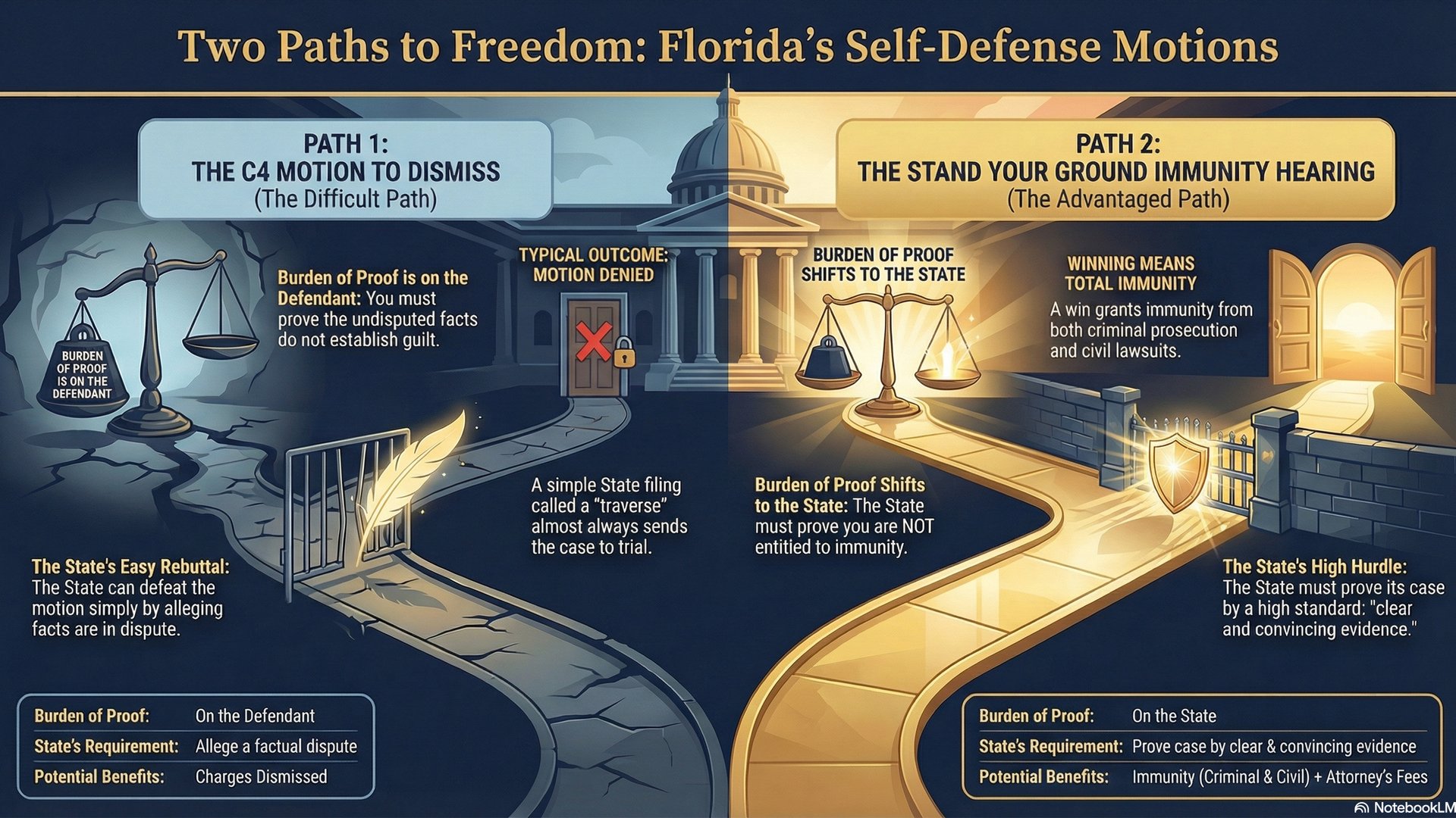 Stand Your Ground vs. C4 Motion to Dismiss: Why the SYG Hearing Is More ...